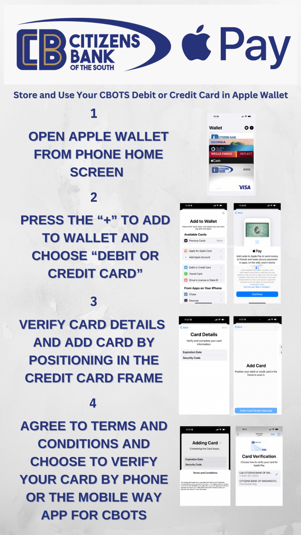 Apple Pay - Citizens Bank of the South